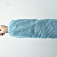 China Wholesale Disposable Multifunction Protection Non-woven Arm Sleeve Cover Blue PP Oversleeve for sale