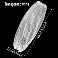 China Disposable PE Arm Protective Water Proof Sleeve Cover Transparent Blue Plastic Oversleeve for sale
