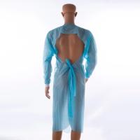 China Disposable Plastic Gown White CPE Gown for sale