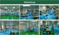 China CPE Gown Surgical Disposable Blue Gown/apron Thumb Loop Isolation Clothes protection Suit for sale