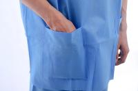 China Disposable SMS Pajamas Short Sleeve Unisex Medical Nurse Scrub Suit for sale