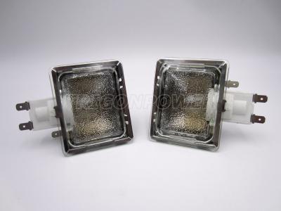 China Square Style E14 Oven Lamp Assembly , Concise Full Frosted Oven Bulb Holder for sale