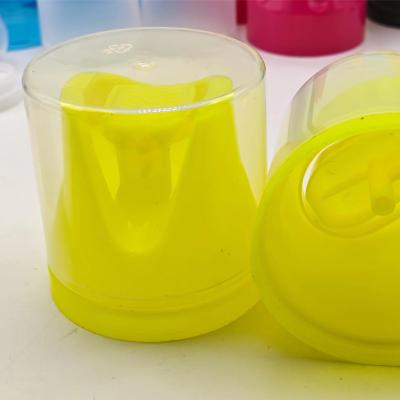 China OEM Aerosol Can Accessories PP Plastic Aerosol Cover Round Spray Caps 65mm 52mm for sale