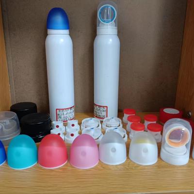 China Custom Color PE Bottle Stopper Plastic Bottle Lid Caps For Cosmetic Aerosol Tin for sale