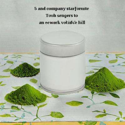 China Food Grade Tin Can Matcha Powder Tin for Empty Coffee Candy Dessert Packaging Chewing Gum Cookie for sale