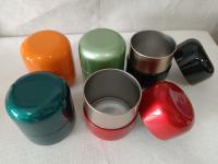 China Round Metal Tea Tins With Lid Empty Coffee Tin Can For Snacks Cakes Canned Foods Milk for sale