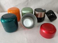 China Round Metal Tea Tins With Lid Empty Coffee Tin Can For Snacks Cakes Canned Foods Milk for sale