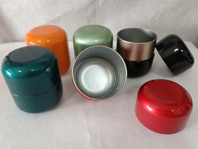 China Round Metal Tea Tins With Lid Empty Coffee Tin Can For Snacks Cakes Canned Foods Milk for sale