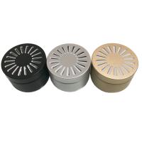 China Solid Air Freshener Aluminum Jar Can Round Car Air Freshener Bead Packaging Metal Box for sale