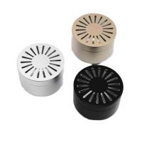 China Solid Air Freshener Aluminum Jar Can Round Car Air Freshener Bead Packaging Metal Box for sale