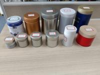 China Matcha Tin Can Customize Printing Powder 150gr 100gr 30gr 40gr 50gr 60gr Matcha Tin Can with Easy Peel Film for sale