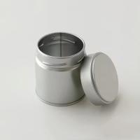 China Airtight Food Grade 30g 50g 100g Matcha Tin Can Green Tea Powder Tin Container with Screw Lid for sale