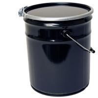 China Big Mouth 10L 18L 20L Metal Tinplate Pail Empty Barrel Cans for Paint Putty Chemicals for sale