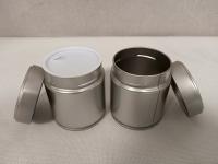 China Food Grade 60mm Matcha Powder Tin Round Metal Tinplate Air Tight Seal Container for sale