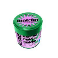 China Adaptation Multiple Colors Matcha Powder Tin Food Grade Tinplate Metal Box Tea Coffee Candy for sale