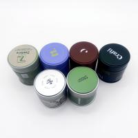 China Custom Round Metal Tin Canister Matte Black Loose Tea & Coffee Bean Storage Jar for Food Bean Container Packaging for sale