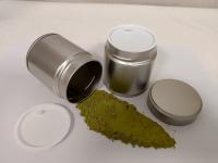 China Silver Black White Metal Tinplate Matcha Powder Tin for Coffee Packaging Screw Cap Sealing for sale