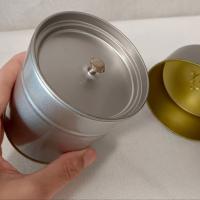 China Airtight Coffee Tea Tins Canister With Valve Seal Round Coffee Can Tin Metal Round Tin Cans for sale