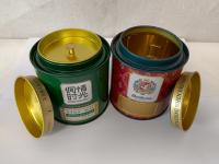 China Airtight Coffee Tea Tins Canister With Valve Seal Round Coffee Can Tin Metal Round Tin Cans for sale