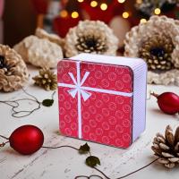 China Children's Food Packaging Square Tin Box For Christmas Metal Tinplate Storage Box Gift Cans for sale