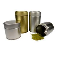 China 60*60*68mm 73*73mm Matcha Powder Tin Food Grade Tinplate Metal Cans 30g 40g 60g 80g Coffee for sale