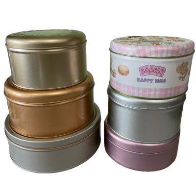 China Matte Black Round Tin Jar 250g 250ml Tinplate Cookie Food Cosmetic Hand Cream Packaging for sale