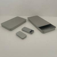 China Silver Slide Top Metal Tin Box 167*103*20mm Rectangle Tinplate Case Metal Tin Can for Mint Cosmetic for sale