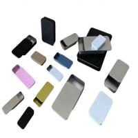 China Silver Slide Top Metal Tin Box 167*103*20mm Rectangle Tinplate Case Metal Tin Can for Mint Cosmetic for sale