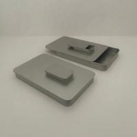 China Silver Slide Top Metal Tin Box 167*103*20mm Rectangle Tinplate Case Metal Tin Can for Mint Cosmetic for sale