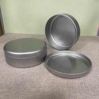 China Silver Cake Food Tin Box Tinplate Metal Cans for Bread Candy Chocolate Jelly Snack for sale