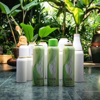 China Empty Metal Aluminum Aerosol Can With Nozzle Body Spray With BOV Six Colors Customized Printed for sale