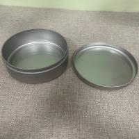 China Round 2pcs Tinplate Food Tin Box Metal Cans for Bread Cake Candy Chocolate Snack for sale