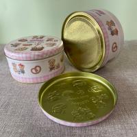 China Silver Gold Round D135*70mm Food Tin Box Metal Crown Cap for Cake Candy Chocolate for sale