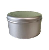 China D135*H70mm Silver Round Tin Cans with Crown Cap for Cake Gift Snack Storage & Craft Custom Logo for sale