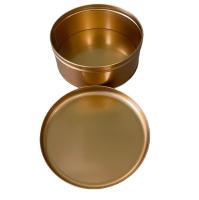 China Round Metal Cake Tin Boxes Biscuit Cookies Tinplate Cans for Chocolate Sugar Food Gift for sale