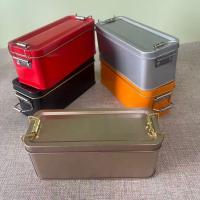 China 150x60x60mm Food Grade Metal Tin Box Empty Tinplate For Cake Candy Dessert Fruit Snack for sale