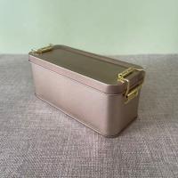 China 150x60x60mm Food Grade Metal Tin Box Empty Tinplate For Cake Candy Dessert Fruit Snack for sale