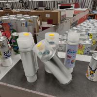 China 2K Aerosol Tin Cans 250ml Custom Empty Metal Cans Printing Spray Bottle for Car Care Use for sale