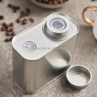 China 250g Degassing Valve Coffee Bean Packaging Food Grade Metal Can Vintage Coffee Can for sale