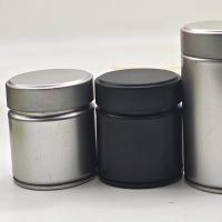 China Metal Packaging Container Food Grade Beautiful Small Coffee Tin Can Eco Friendly Airtight Empty Matcha Round Tea Metal Can for sale