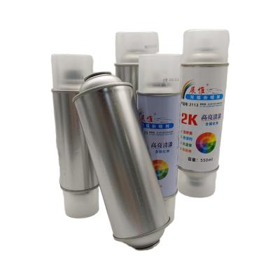 China 2K 450ML 550ML 260ML Round Tin Aerosol Can Spray Paint Seal Tinplate Metal For Industrial Use Chemical for sale