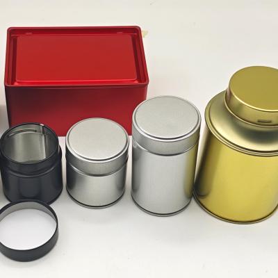 China Storage Coffee Sugar Cube Tea Gift Tin Box Square Metal Container Green Coffee Tea Metal Tin Can for Packing Tea for sale
