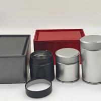 China Customized 100ml Screw Top Black Plating Tinplate Metal Storage Cans for Tea Candle Aerosol Perfume Food Packaging for sale