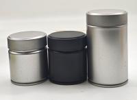 China 30G Mocha Tea Powder Airtight Packaging Silver Tinplate Metal Tin Can With Screw Lid for sale