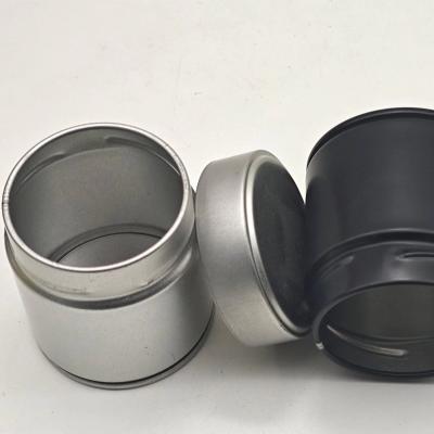 China RTS 10ml 54*49mm Matcha Powder Tin Round Airtight Container Coffee Canister Metal With PP Inner for sale