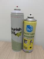 China Industrial Chemical Use Round Tinplate Aerosol Can with Glossy Frosted Finish Offset Lithography Printed Pump Sprayer for sale