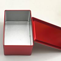 China Popular Food Grade Custom Printing Metal Box Candy Coffee Tea Tin Can Square Tins Case With Lids for sale
