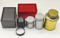 China Popular Food Grade Custom Printing Metal Box Candy Coffee Tea Tin Can Square Tins Case With Lids for sale