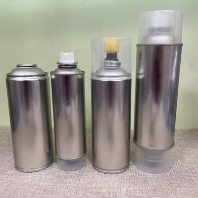 China 2K Aerosol Tin Cans Tinplate Spray Cans 2 Spray Mouth for Chemical Paint Coating Hair Spray for sale