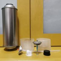 China 2K Aerosol Tin Cans Tinplate Spray Cans 2 Spray Mouth for Chemical Paint Coating Hair Spray for sale